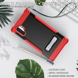 Case with Clip for Galaxy Note 10 Plus, Red Tri-Shield [Military Grade ...