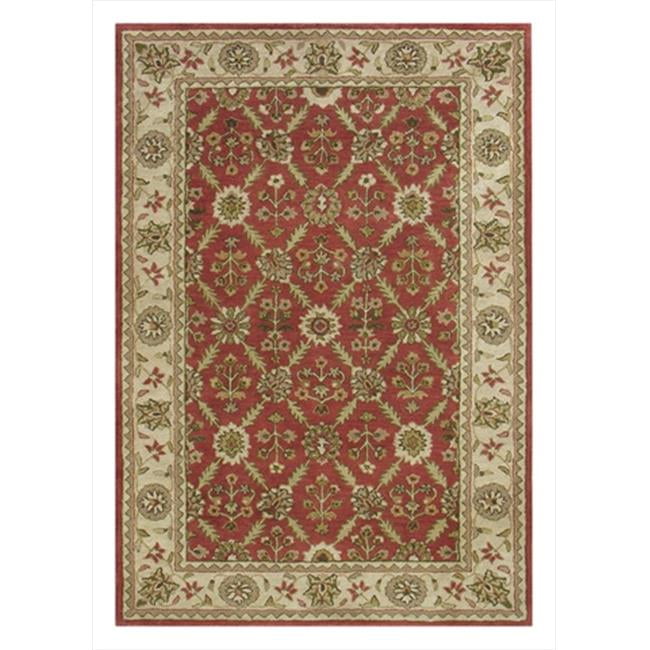 Dynamic Rugs Charisma 1413-300 Red Ivory 6'7" x 9'6" Rug - Walmart.com