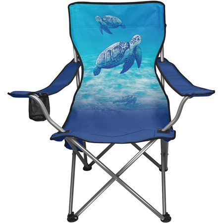 MSYMY Bohemian Turtle Pattern Outdoor Chair Oversize Portable Camp ...
