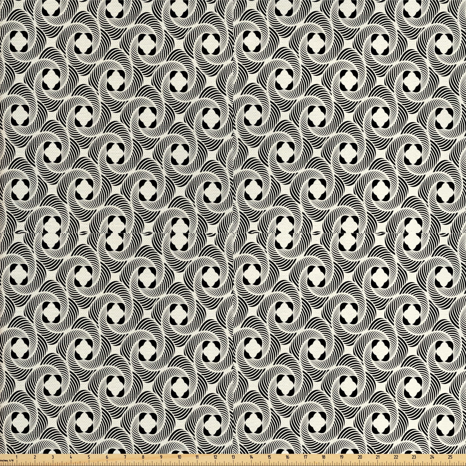 Abstract Fabric by The Yard, Symmetrically Arranged Ropes Inspired ...