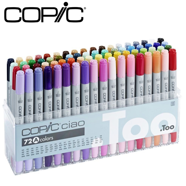 New COPIC CIAO Marker Set 72A Color (I72A) Premium Artist Markers - No ...
