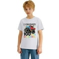 Bainana Back To School T-Shirt For Kids Number Print Short Sleeve Crew ...
