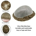 LYRICALHAIR Ultra Thin Skin Toupee for Men Human Hair Replacement ...