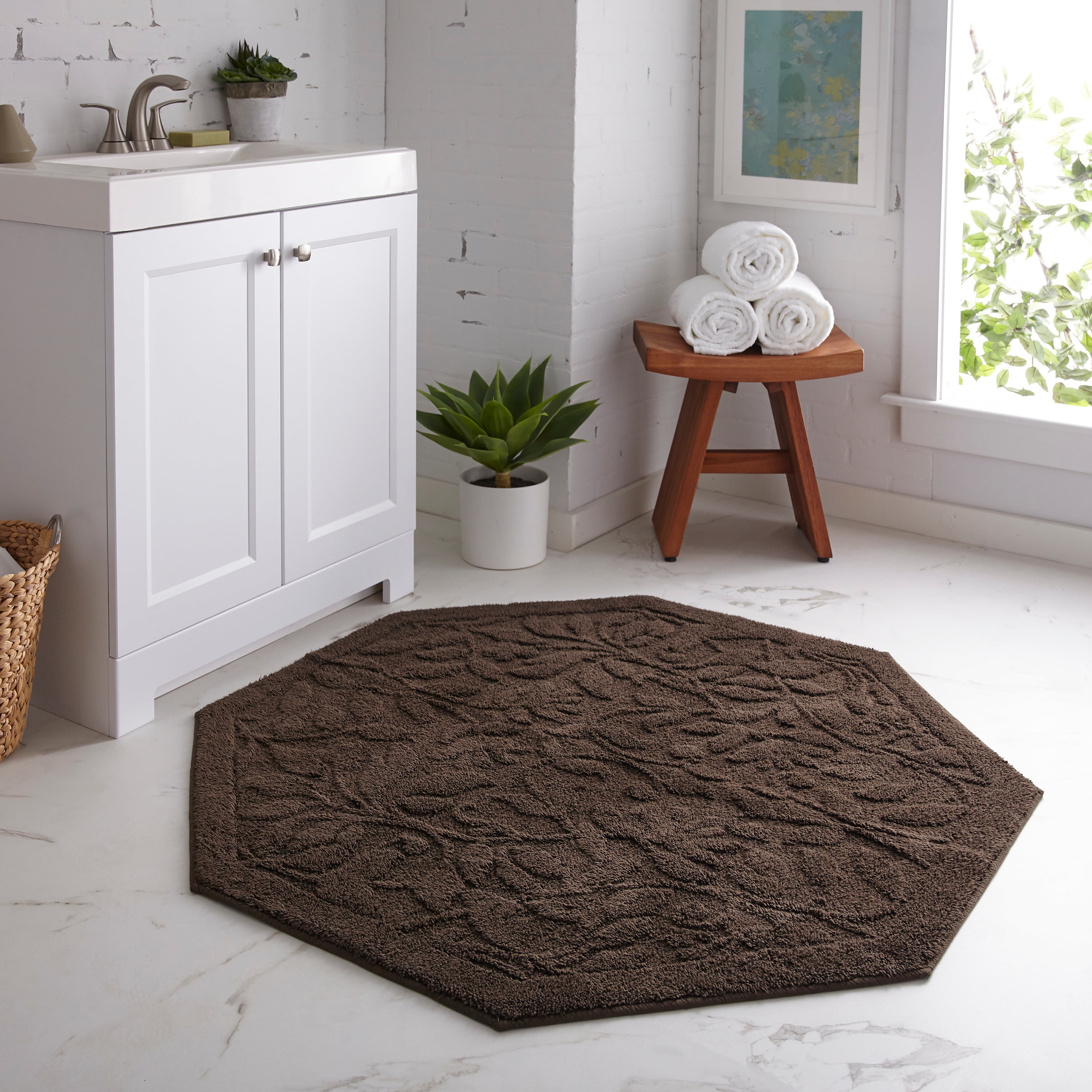 Mohawk Home Foliage Accent Rug, 4'0 Octagon, Chocolate | Walmart Canada