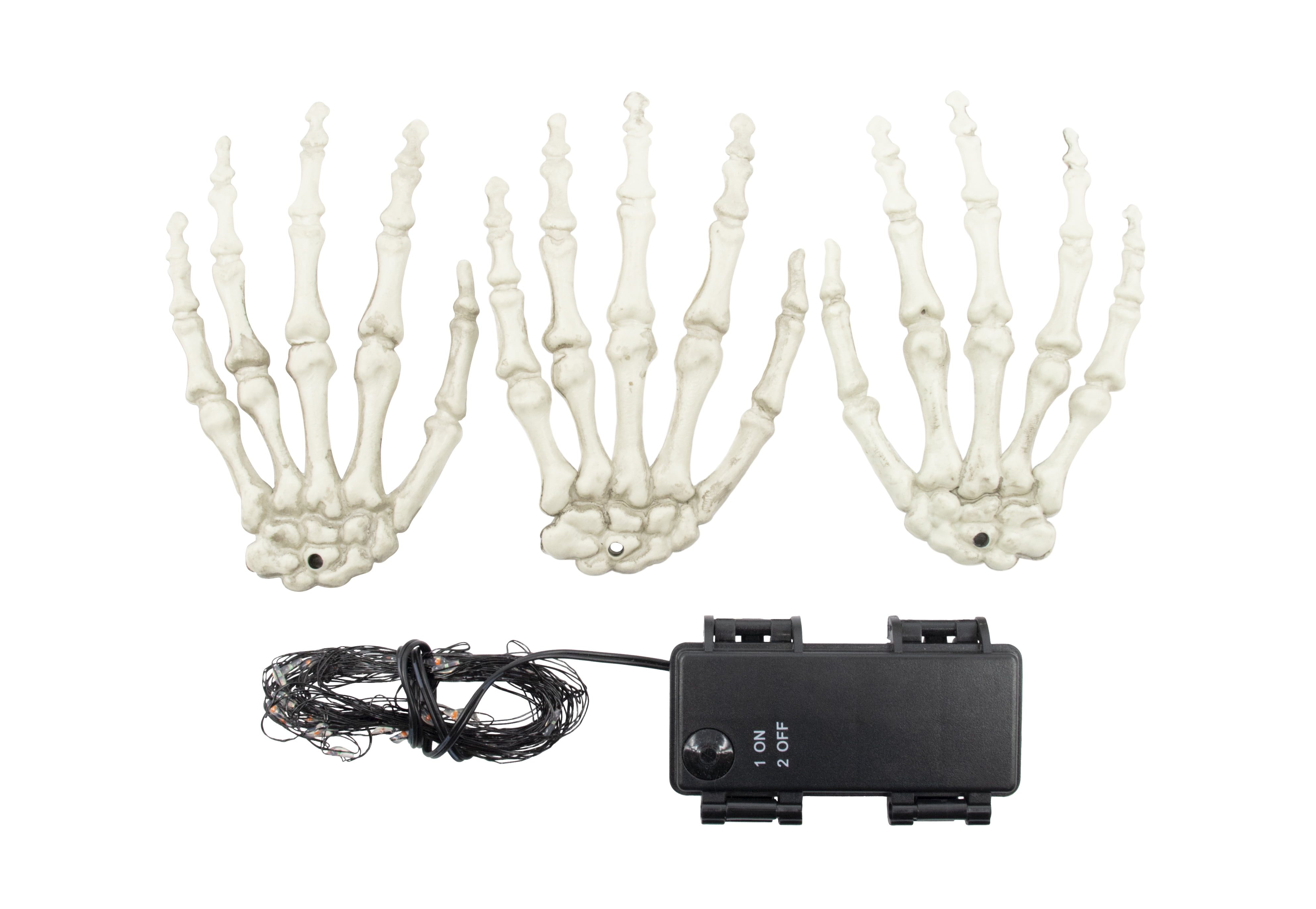 Spooky Town Halloween Wrap Around LED Light Strand with Hands ...