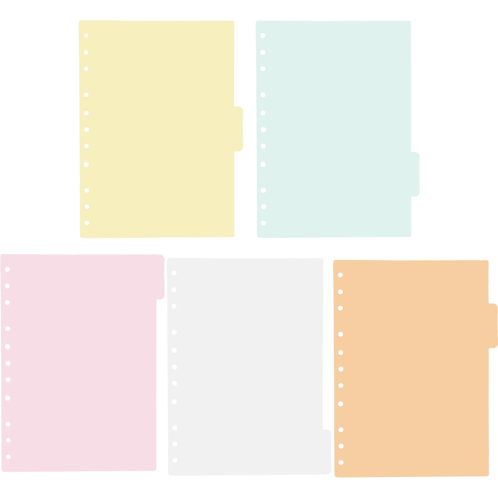 Click here for Raindrops Hemoton 5pcs Reinforced Binder Dividers... prices