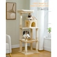PAWZ Road Cat Tree 56" Sisal Scratching Posts Tower with Large Perch ...