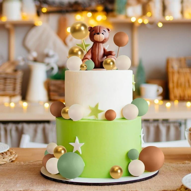 Birthday Cake Toppers With Styrofoam 25 Pcs Balls Cake Topper Ball