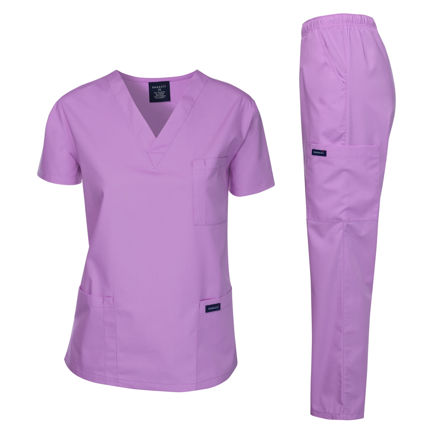 Dagacci Dagacci Medical Uniform Unisex Scrubs Set Scrub Top And Pants