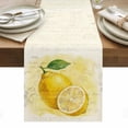 Farm Watercolor Lemon Fruit Table Runner 70 Inches Long,Kitchen Dining ...