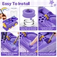 Austok Paint Brush Cleaner with Palette Press Button, 500ML Brush ...