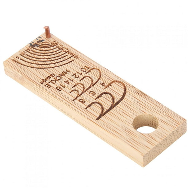 Wooden Fish Hook Measuring Ruler,Wooden Lightweight Compact Fish ...
