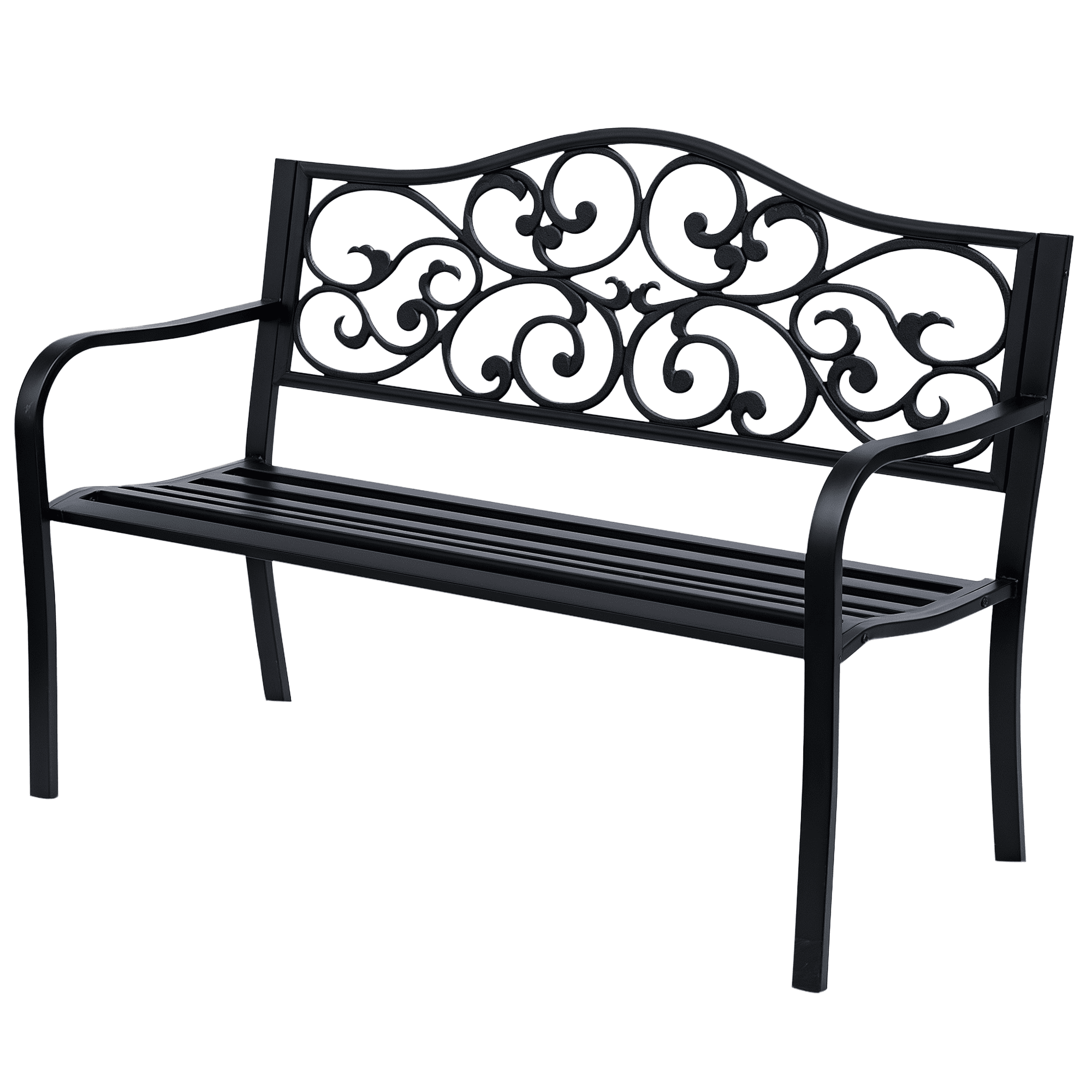Click here for Outsunny 50 Outdoor Metal Garden Bench With Vintag... prices