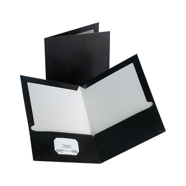 Universal Laminated Two-Pocket Folder, Cardboard Paper, Blue, 11 x 8 1/ ...