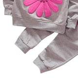 1-4T Toddler Children Baby Girl Sunflower Outfits, Long Sleeve Sweatshirt Tops & Pants Set ...