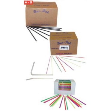 Cell O Core Black Fat Straw - Unwrapped, 8 inch -- 2400 per case ...