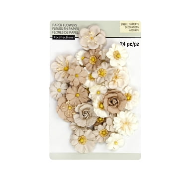 12 Packs: 120 ct. (1,440 total) Pink Paper Flowers by Recollections ...