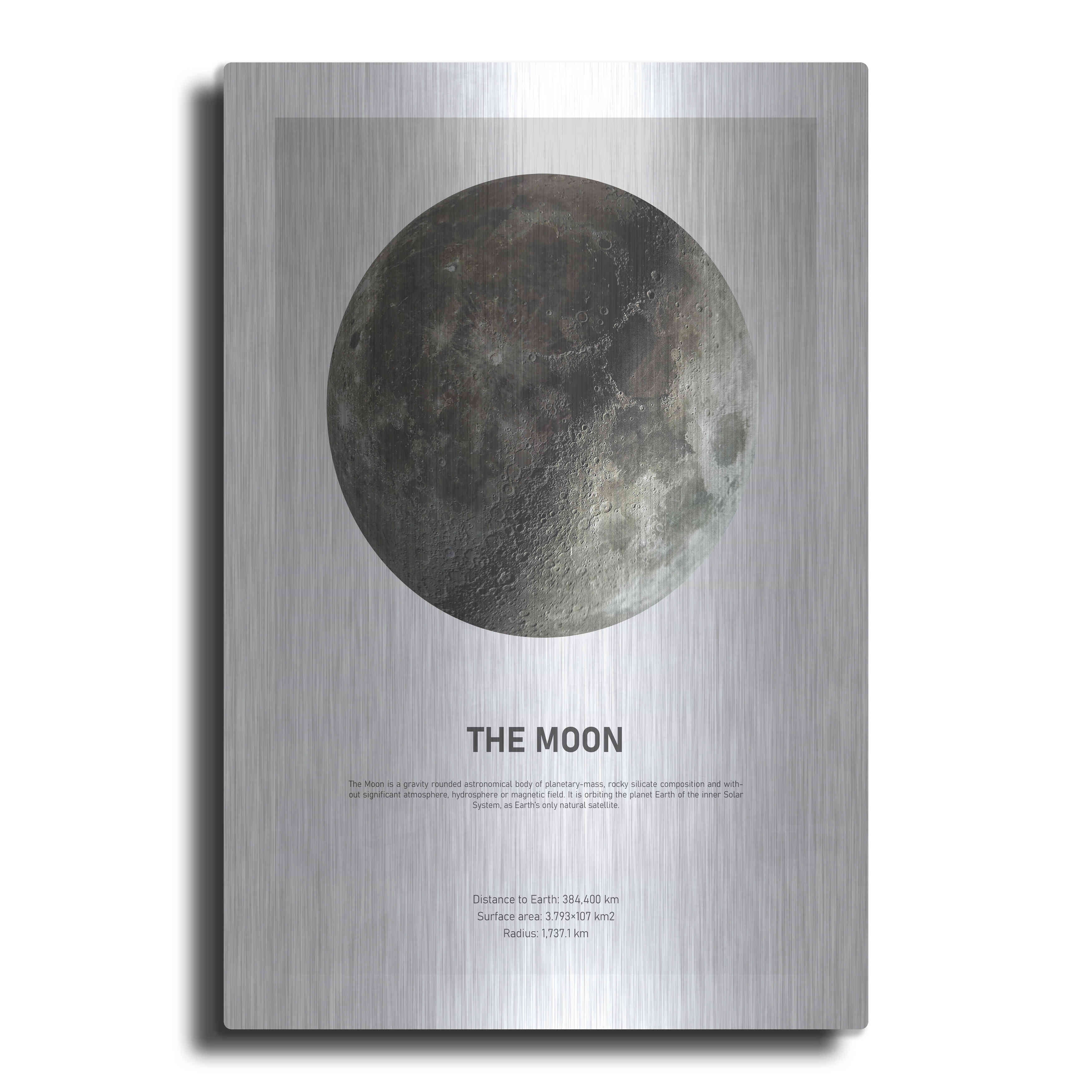 Luxe Metal Art 'Moon Light' by Design Fabrikken, Metal Wall Art, 24"x36 ...