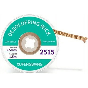 Solder Wick Braid No Clean Desoldering Wick Braid 0.06 Inch x 4.92 Feet ...