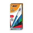 BIC Multi-Function Ballpoint Pen, 1 mm, Black/blue/green/red Ink, Blue ...