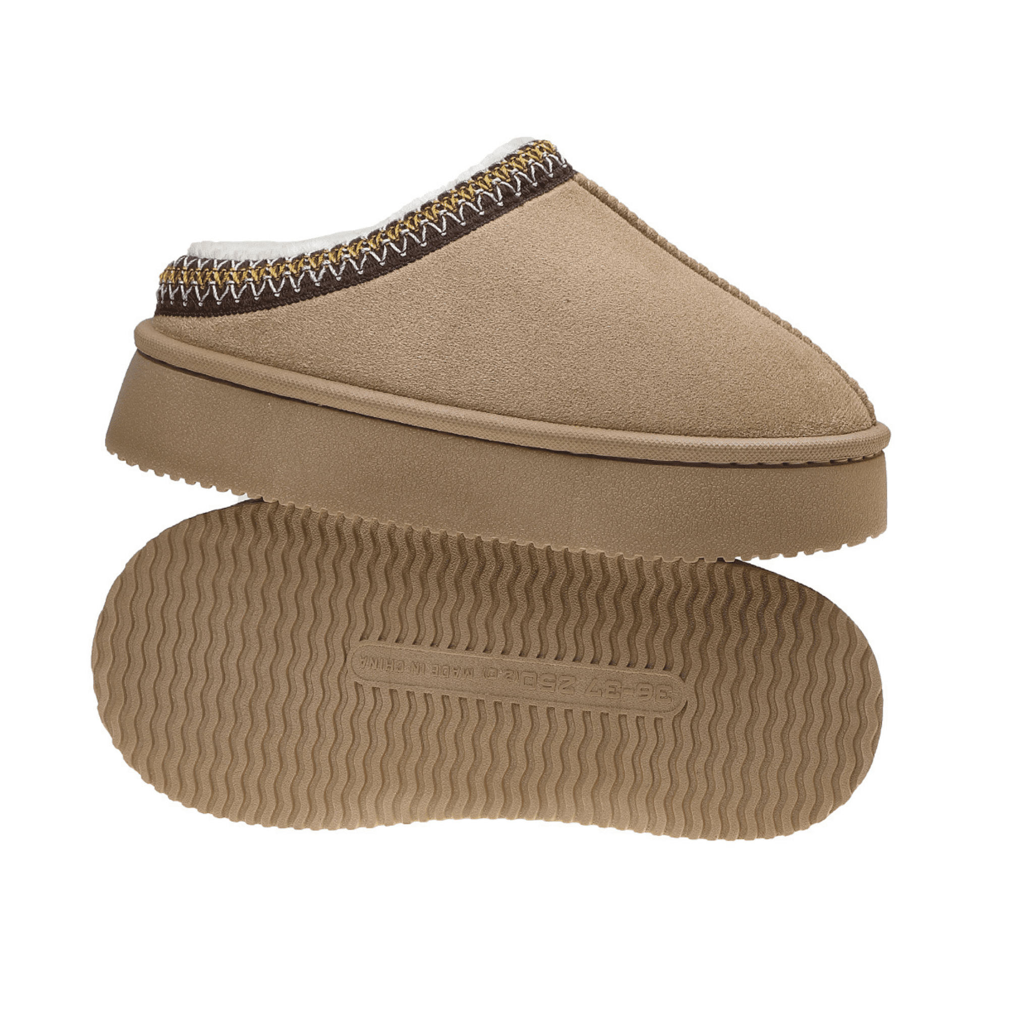 Women Platform Home Slippers Chunky Soft Sole Slip-On Winter Boots ...