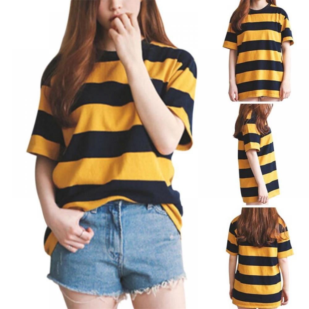Click here for Generic Women Yellow And Black Striped Neck Collar... prices