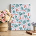 Coral Shell Canvas Wall Art for Living Room, Watercolor Pink Green Red ...