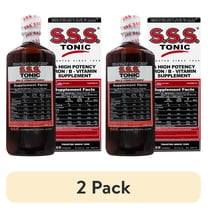 (2 pack) S.S.S. Tonic, Iron and Vitamin B Liquid Supplement, 10 fl oz ...