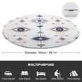 59.1in Round Blanket Light Weight Anti-Wrinkle Anti-Allergy Non ...