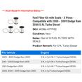 Fuel Filter Kit with Seals - 3 Piece - Compatible with 2000 - 2009 ...