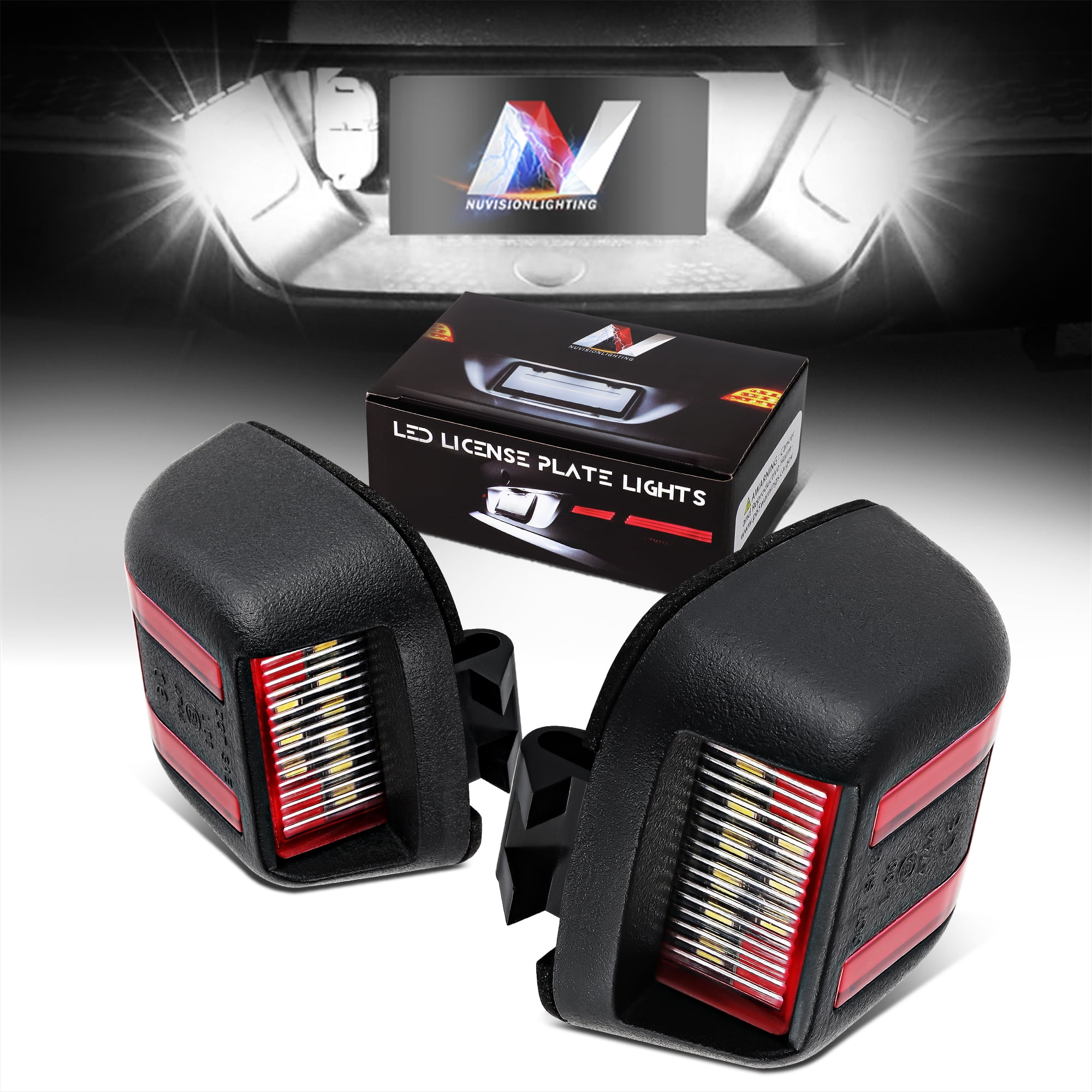 Nuvision Lighting NVL-LPL-019 License Plate Lights For 2005-2019 ...