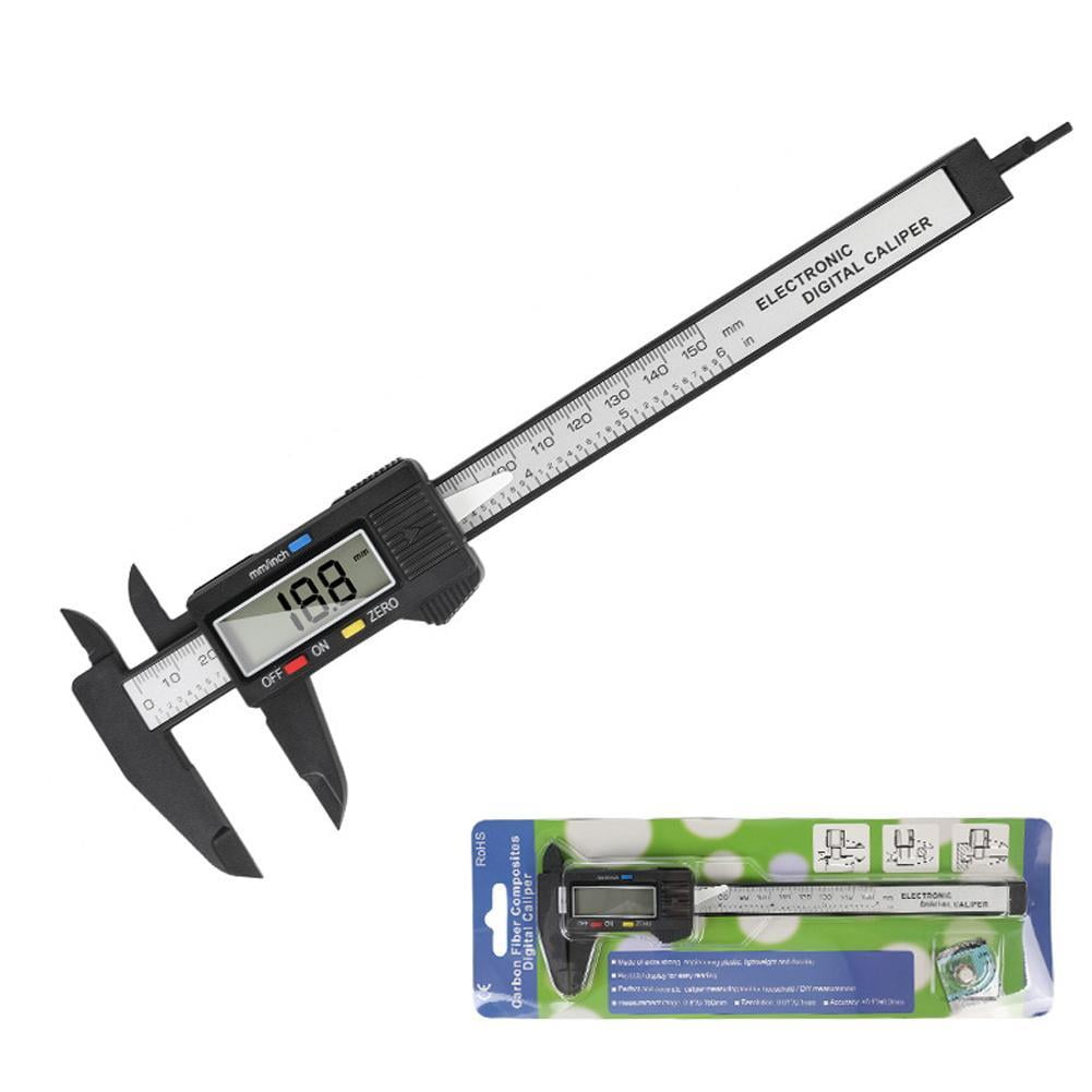 Daily Mix Store Calipers, Digital Caliper 0-6 inch (150mm) Carbon Fiber ...