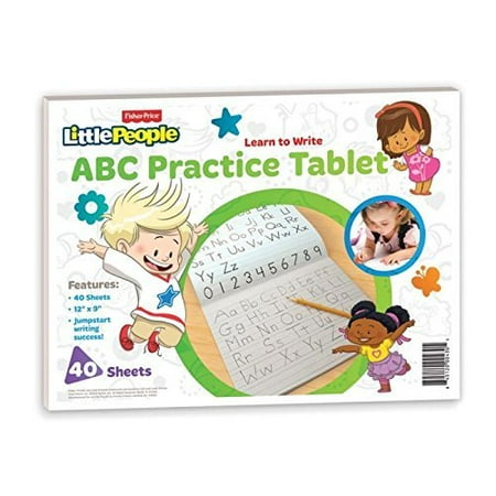 Fisher Price ABC Practice Tablet, 12 x 9 Inches, 40 Sheets with ...