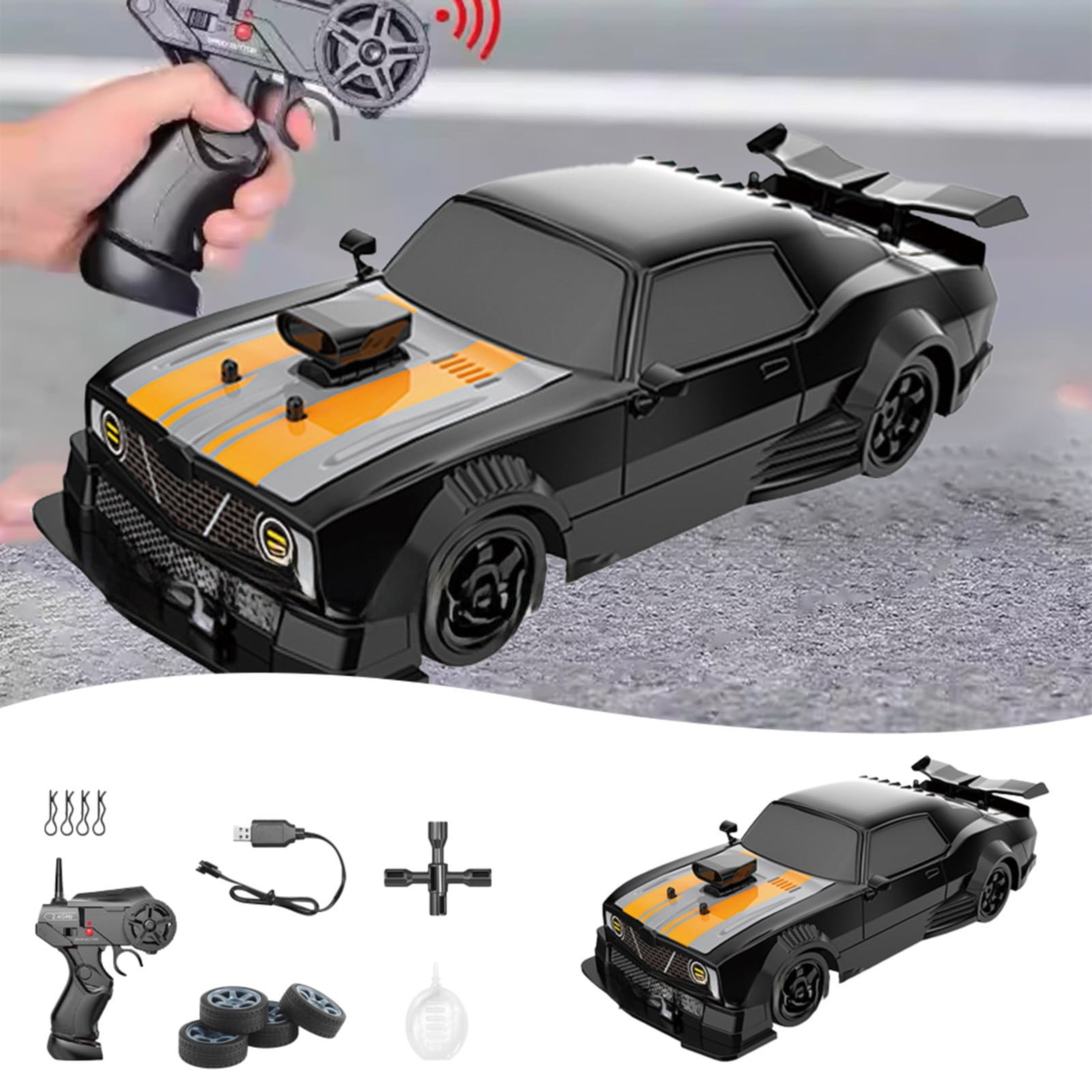 【Curated Selection】Shiogb Rc Drift Car 2.4 1:16 Scale 4Wd High Speed Remote Cars Vehicle with ...