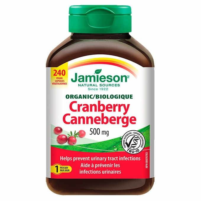 Click here for Jamieson Cranberry 500mg 240 Caps prices
