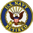 U.S. Navy Logo Retired Patch Black & Yellow 3" - Walmart.com
