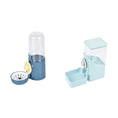 Pet Food Feeder Water Dish Feeding Kettle Universal Animal Fountain ...