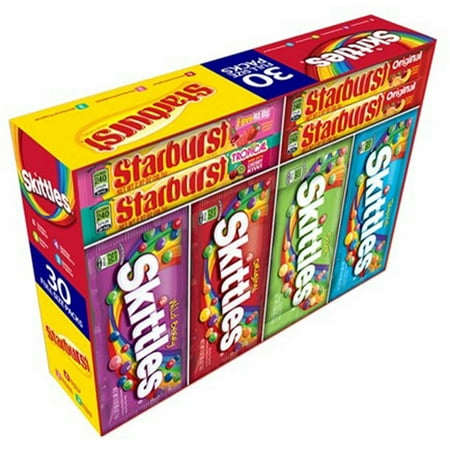Skittles and Starburst Variety Pack, 30 ct. - Walmart.com