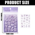Artistic Pattern Clear Silicone Stamper With Acrylic Handle For ...