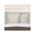 VHC Brands Farmhouse Grey Antique White Buffalo Check Cotton Annie ...