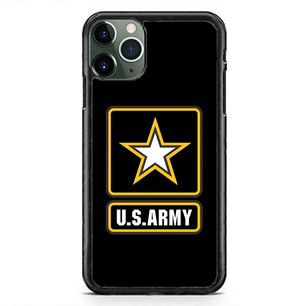 US Army Military Forces Black USA Slim Shockproof Hard Rubber Custom ...