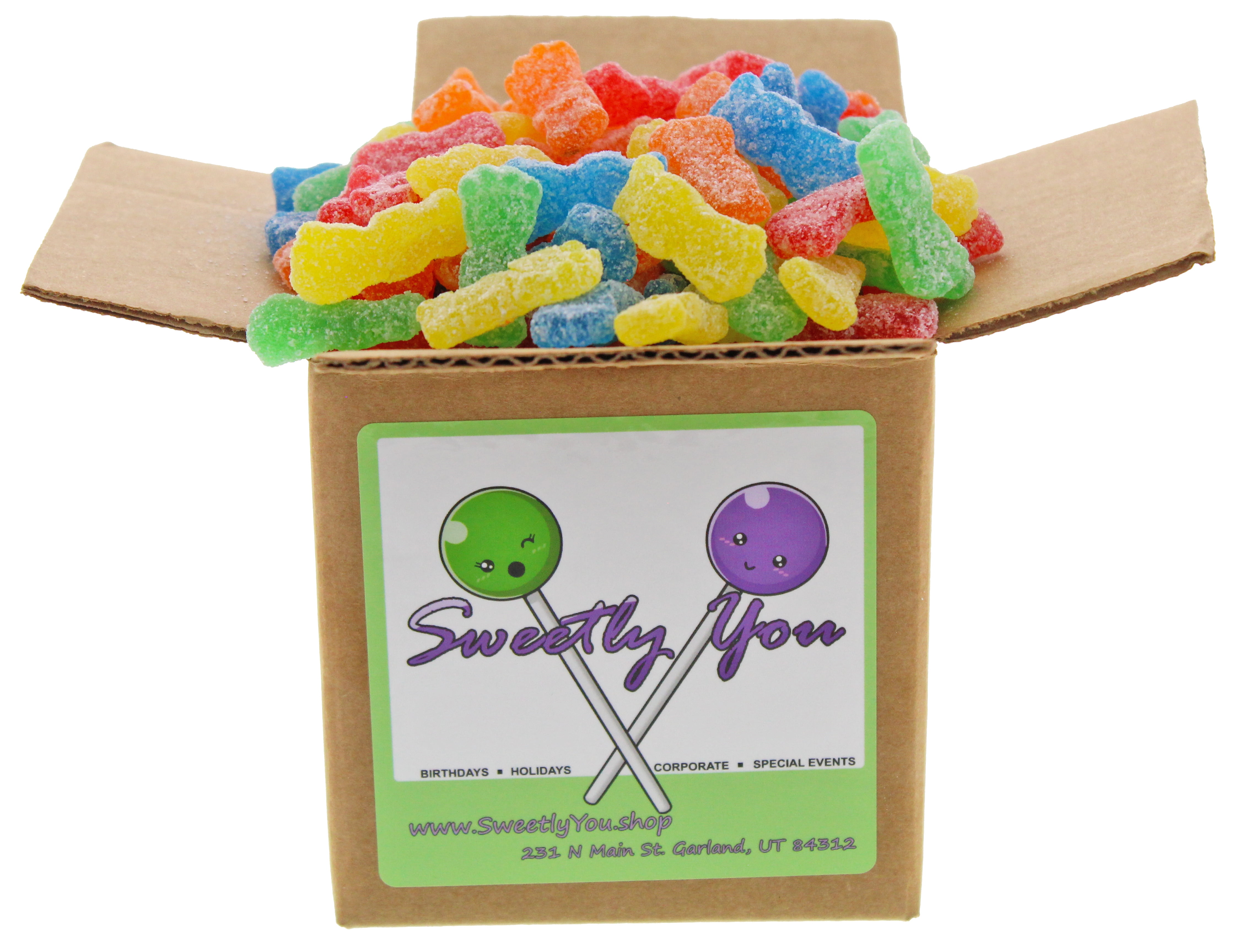 Sour Patch Kids 1.25LB - Candy in 5 Assorted Flavors in 4x4x4 in ...