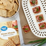 Great Value Woven Wheat Crackers 9 oz Baked Snack with High Dietary ...