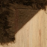 Linon Cocoa 3A Flokati Area Rug - Walmart.com