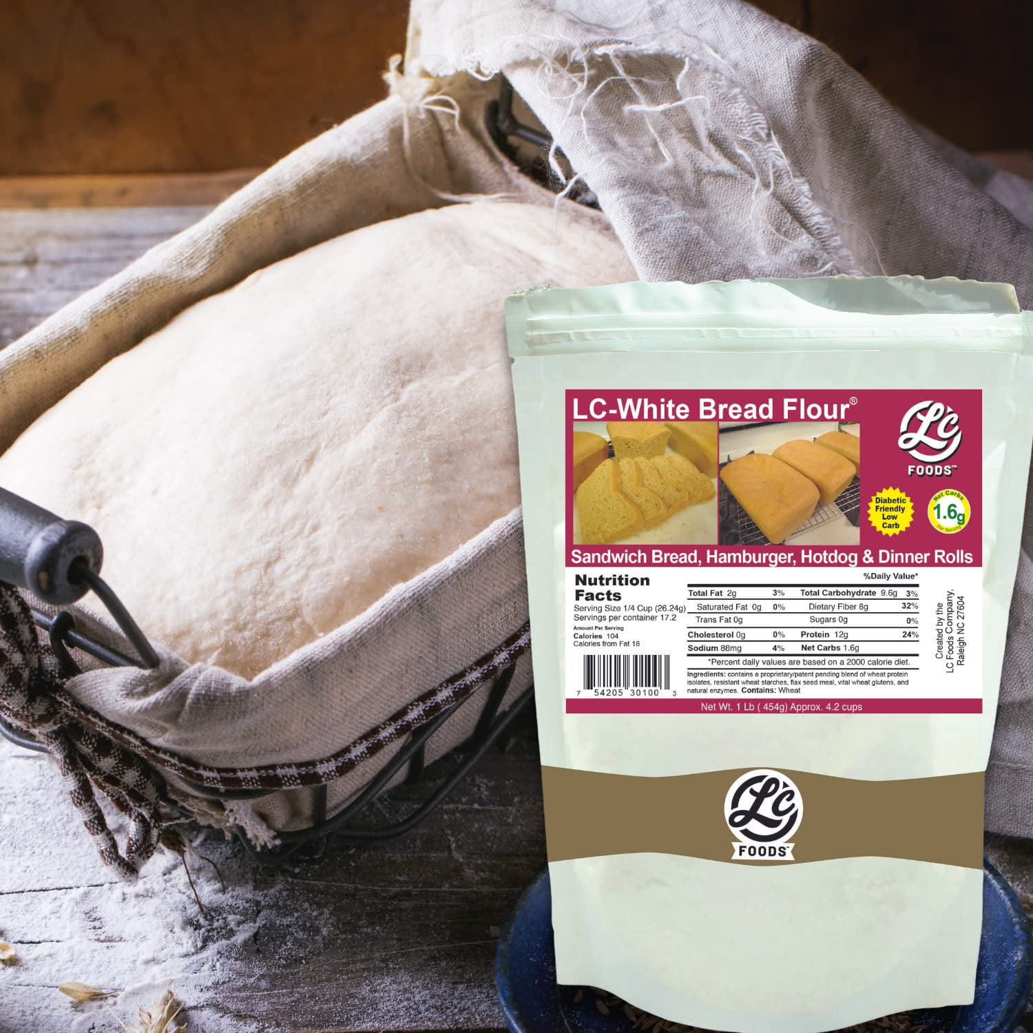 Low Carb White Bread Flour | No Sugar | Diabetic Friendly | For Bread ...