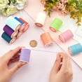 12 Rolls 12 Colors Round Waxed Polyester Cord Taiwan Waxed Cord Twisted ...