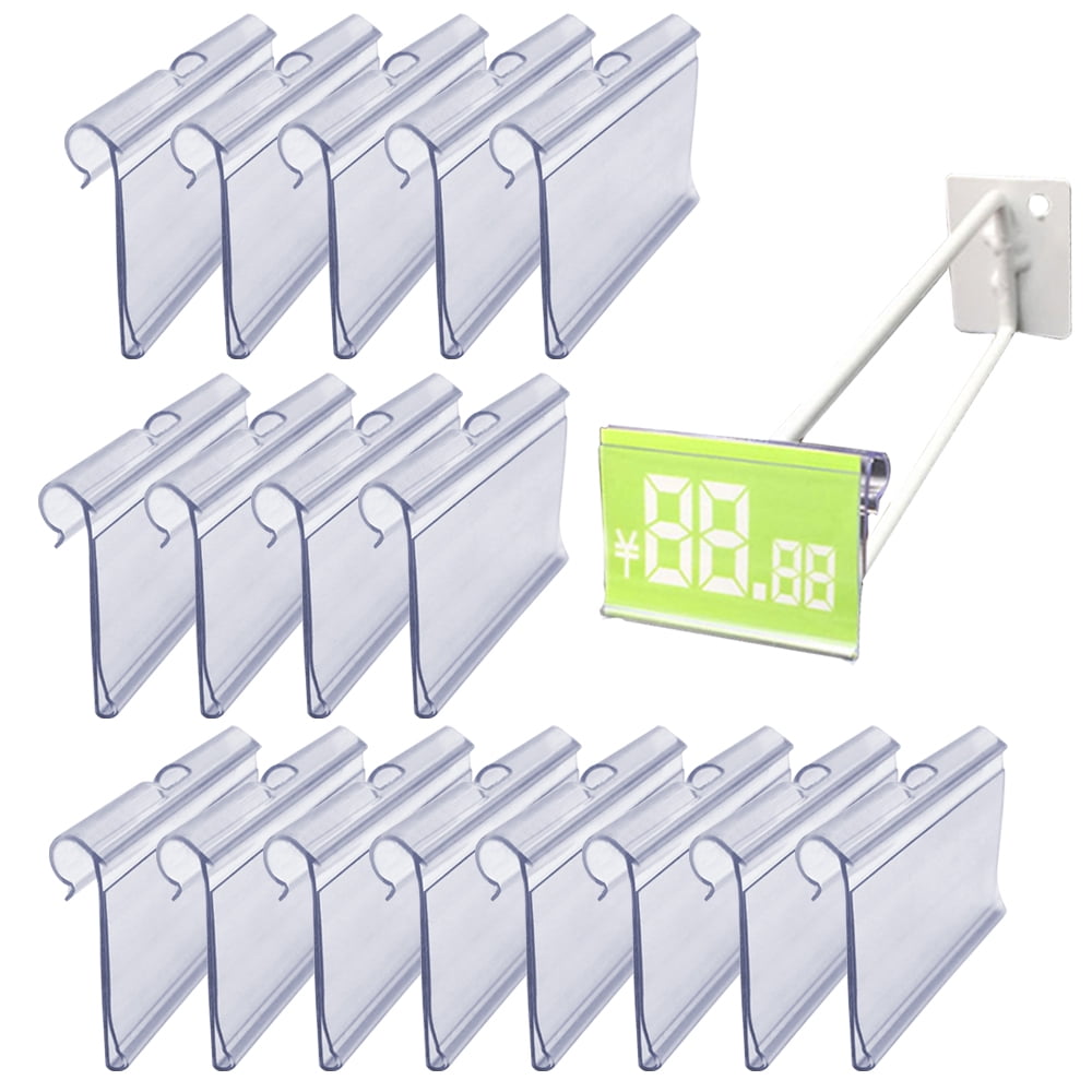 Retail Shelving Label Protectors 100-Pack Pegboard Label Holders ...