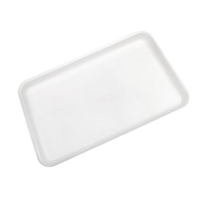 Dyne-A-Pak 16SW 16S White Foam Meat Tray - Case of 250 - Walmart.com