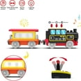 BESTSKY Motorized Train for Wooden Track,Remote Control Train with ...