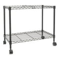 Zimtown Portable Rolling File Cart, Steel Folder Organizer with Wheels ...